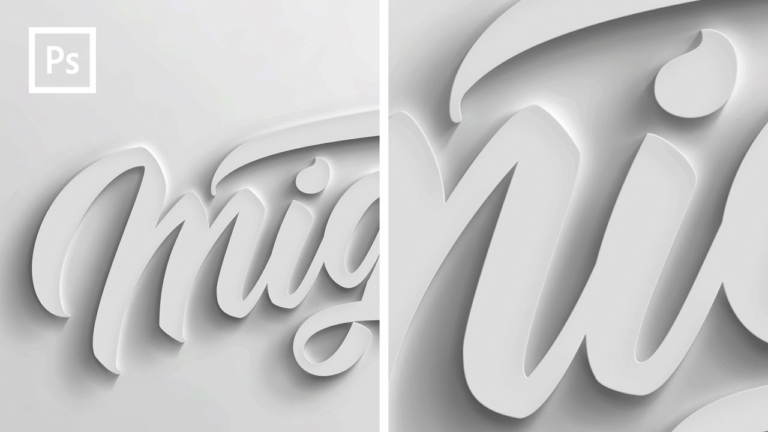 How to Make Simple 3D Text Effect in Photoshop