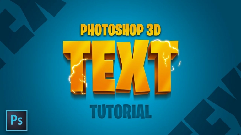 How to Make Simple 3D Text Effect in Photoshop